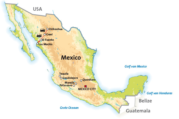 Mexico Copper Canyon Map